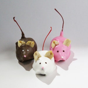 Chocolate Cherry Mice - Etsy