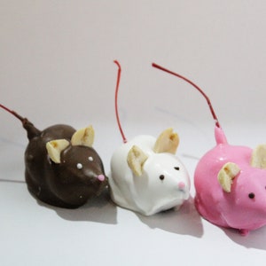 Chocolate Cherry Mice - Etsy