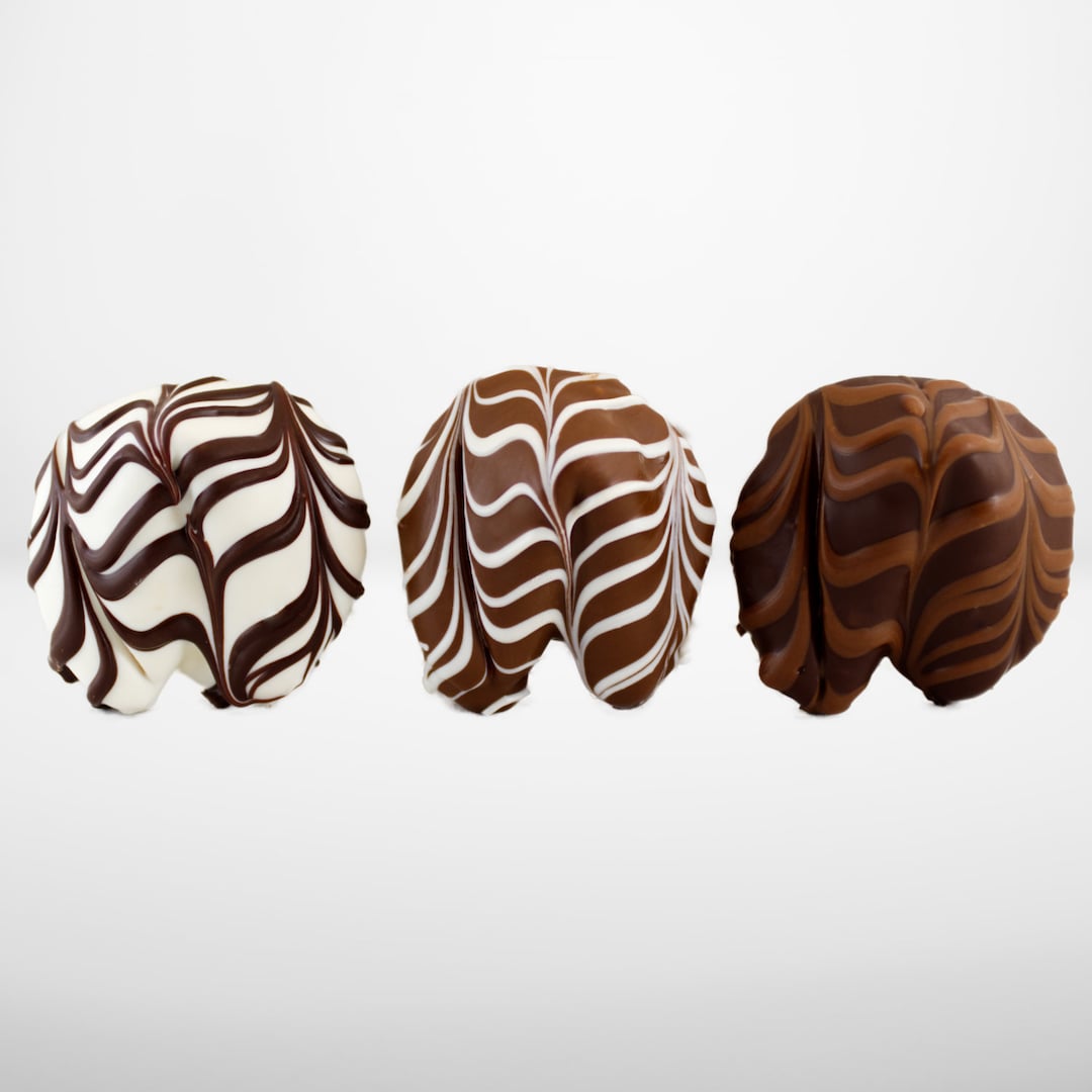 Chocolate Dipped Fortune Cookies (6 or 12) - Etsy