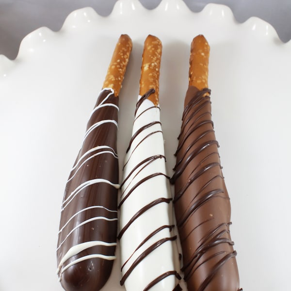 Chocolate Covered Pretzel Rods - Etsy