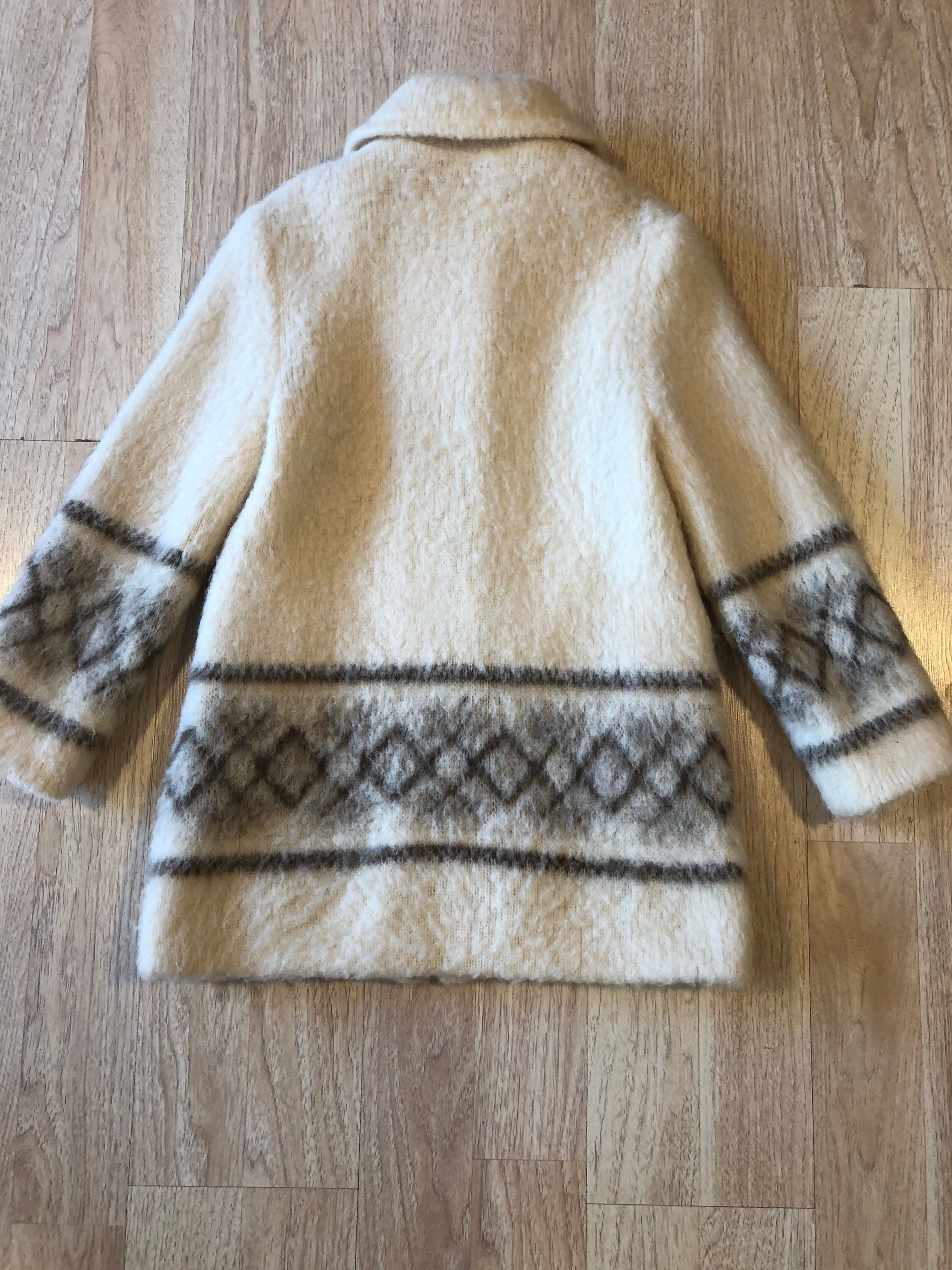 Vintage Alafoss Icewool Sweater Coat - Etsy