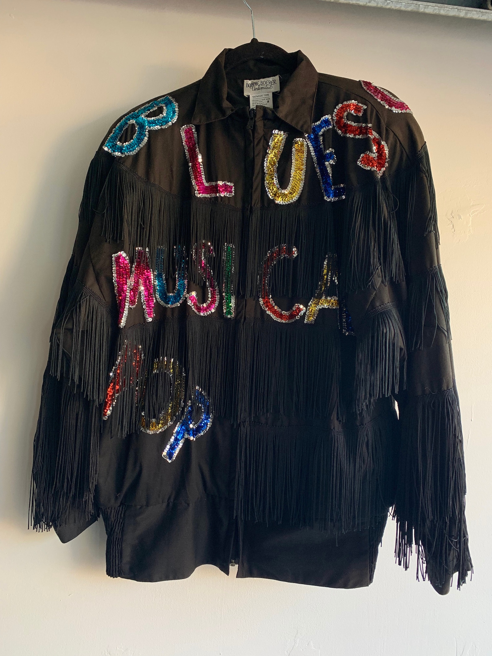 Bonnie Boerer Unlimited 80's Music Styles Sequin Fringe Jacket - Etsy