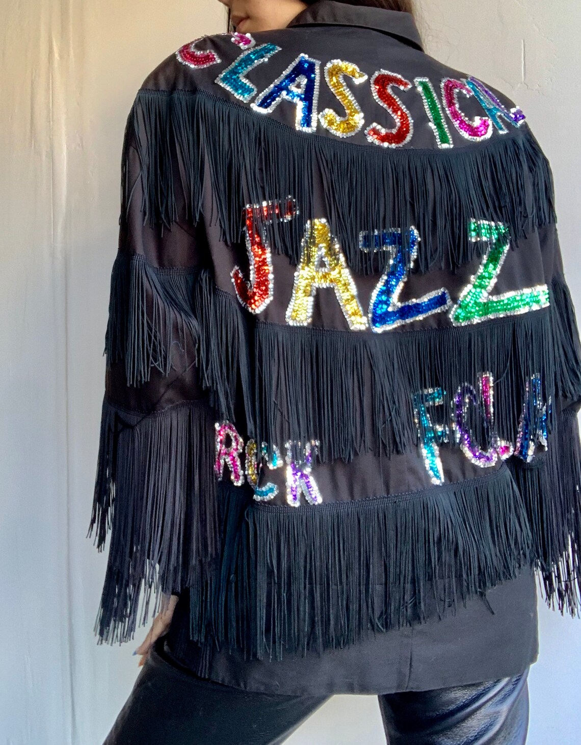 Bonnie Boerer Unlimited 80's Music Styles Sequin Fringe - Etsy