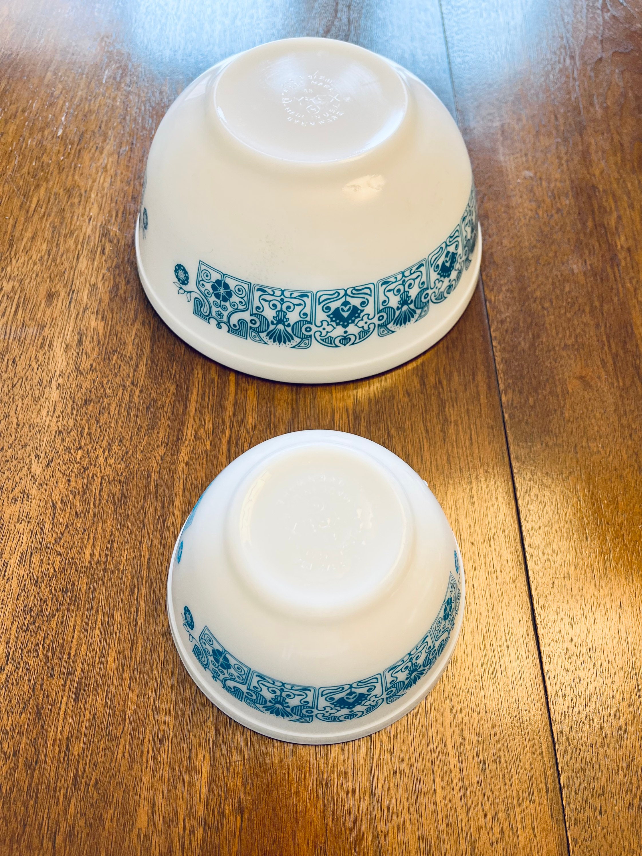 Vintage Blue Horizon Pyrex Nesting Mixing Bowls - Nice Condition (2) - Etsy