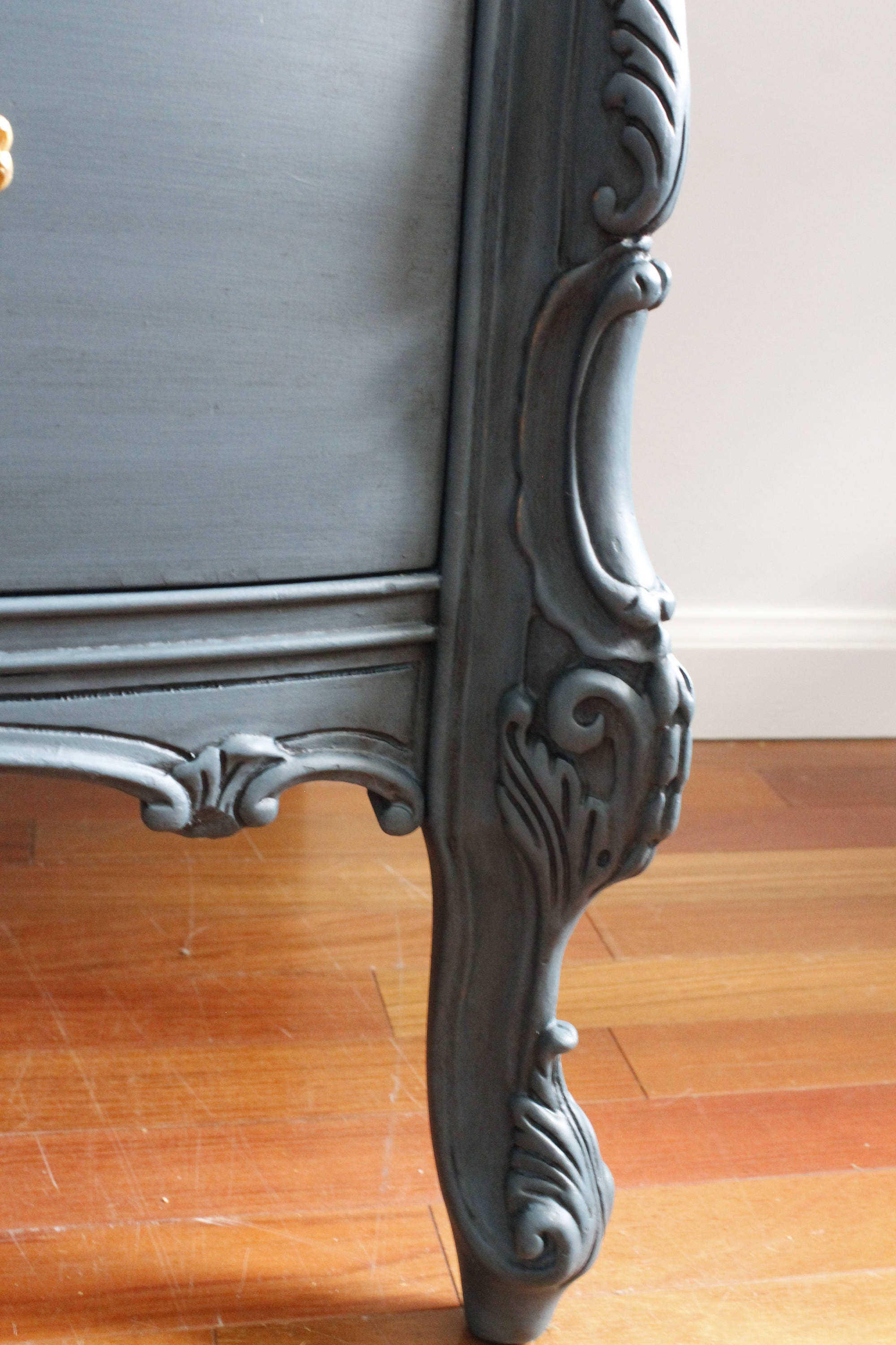 Sold****do Not Purchase***vintage Blue/black Large Dresser/changing ...