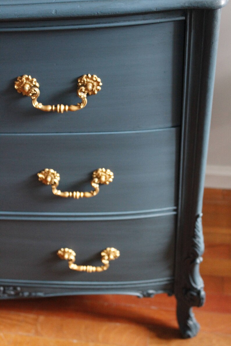 Sold****do Not Purchase***vintage Blue/black Large Dresser/changing ...