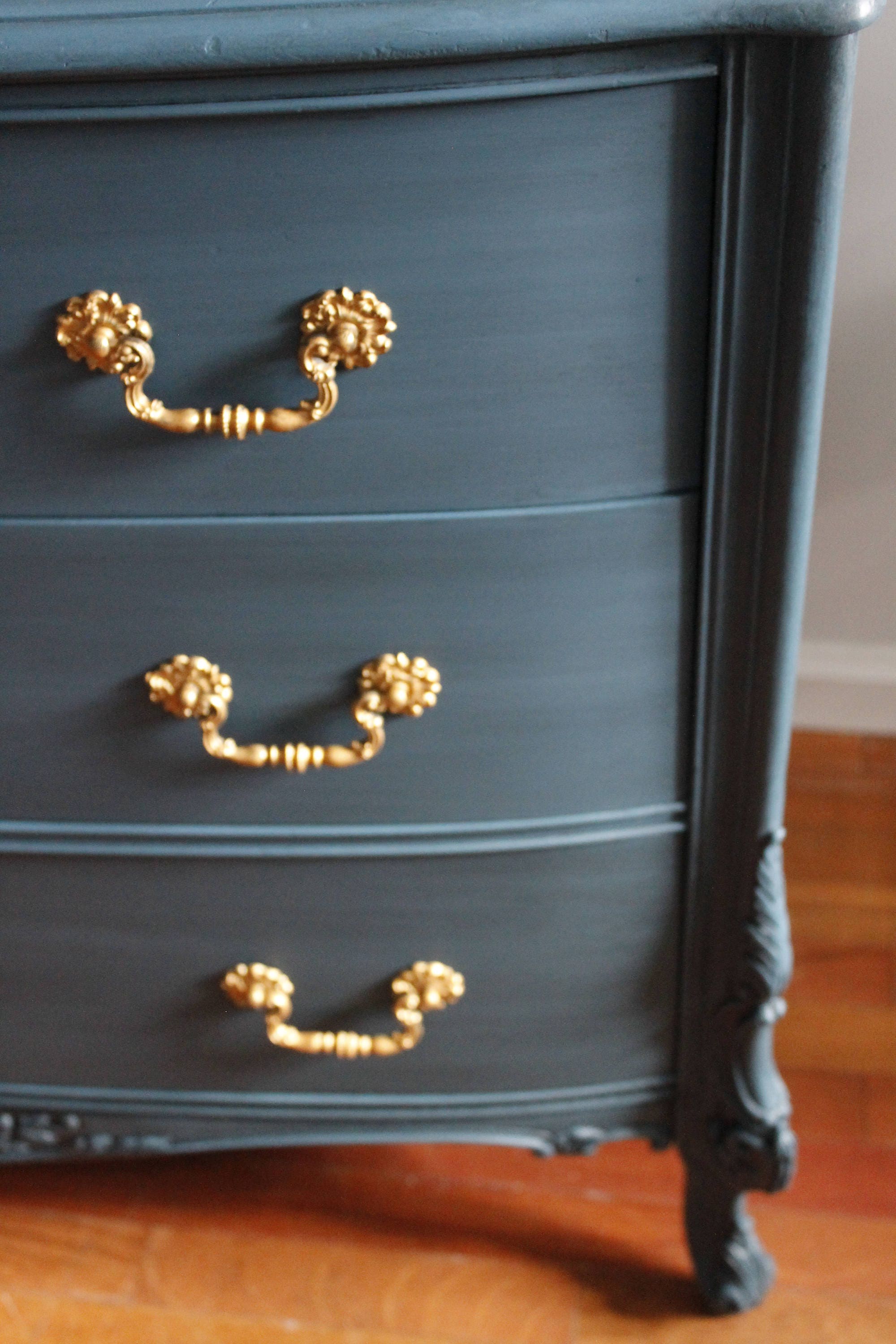 Sold****do Not Purchase***vintage Blue/black Large Dresser/changing ...
