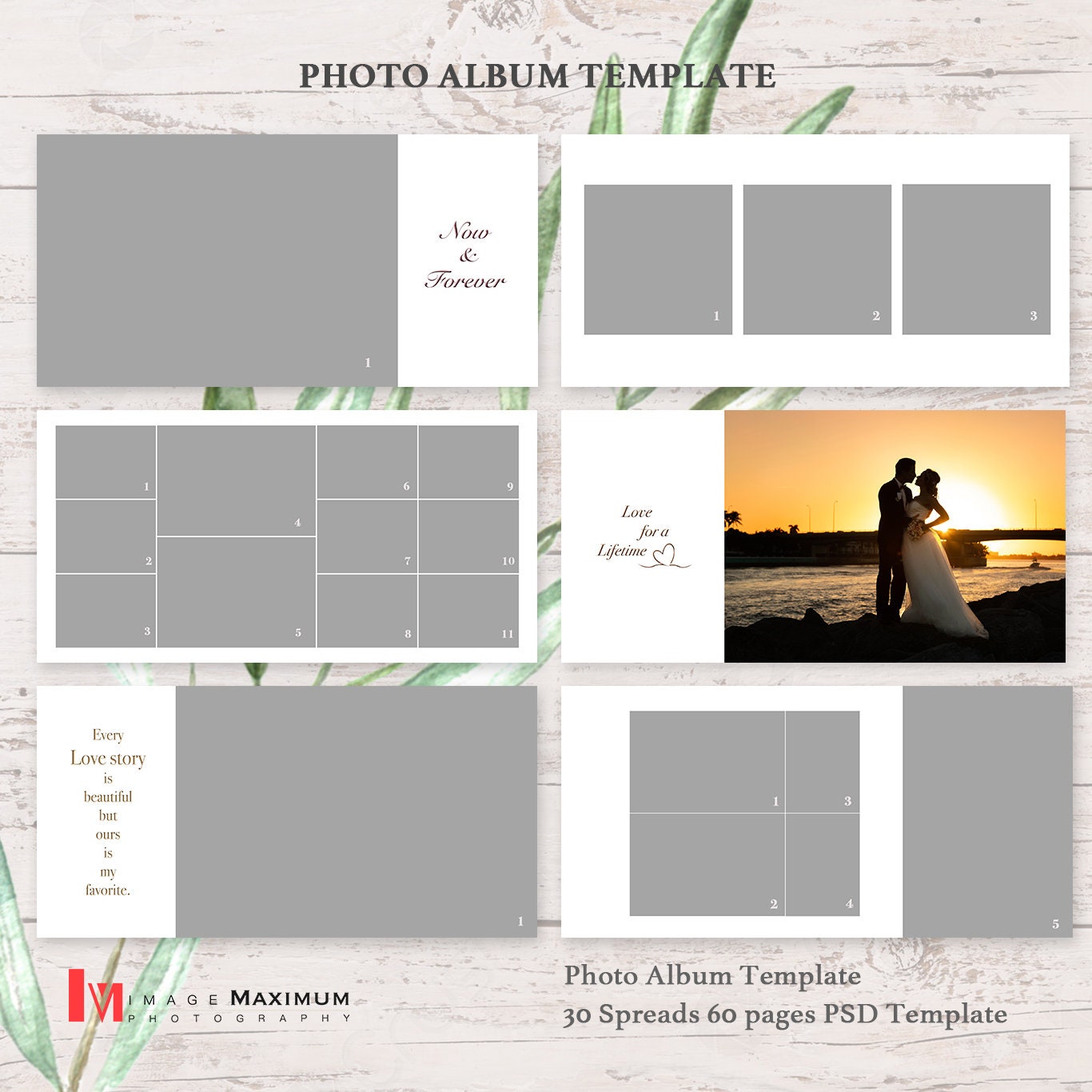 Photo Album Template Photoshop at Zane Hodge blog