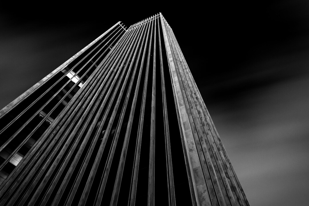 Corning Tower at Night, Black and White Photography Print, Wall Art ...