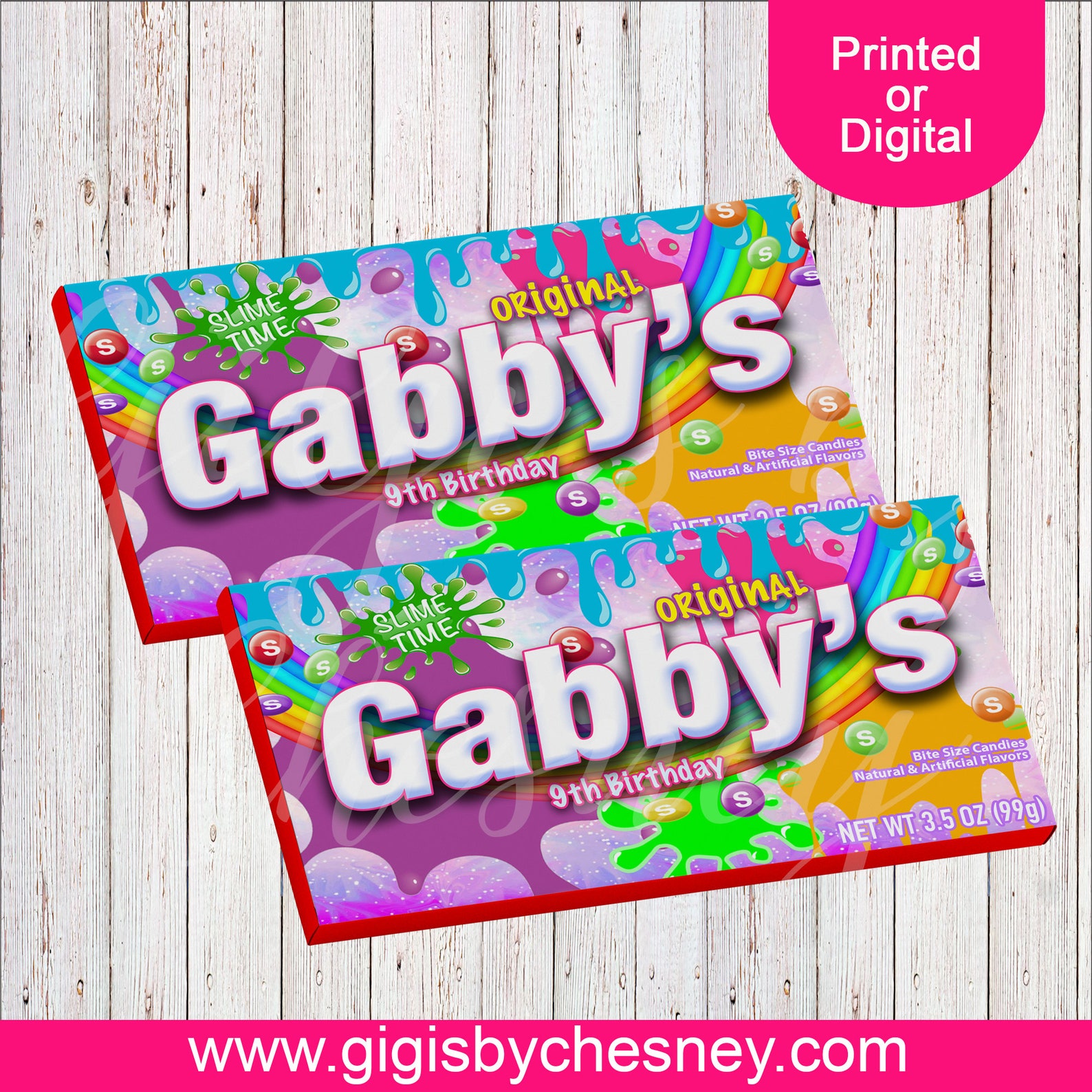 Slime Skittles Labels-Candy Labels-Custom Skittles | Etsy