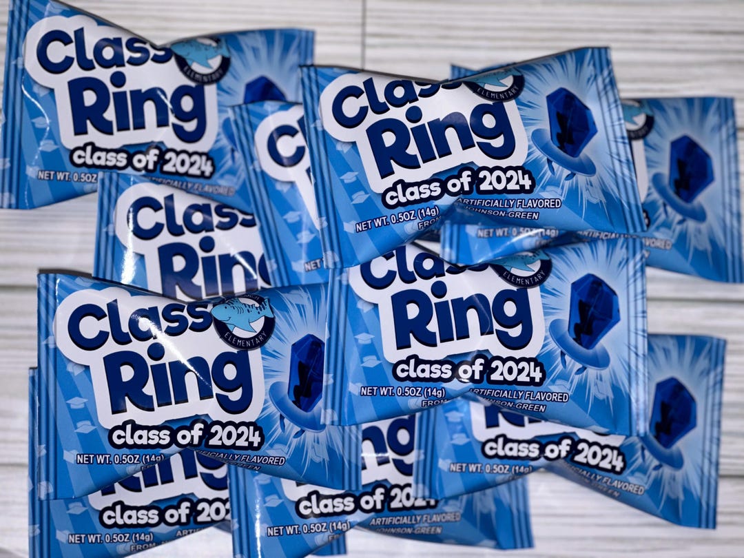 Personalized Graduation Ring Pop Favors: Class of 2025 - Etsy