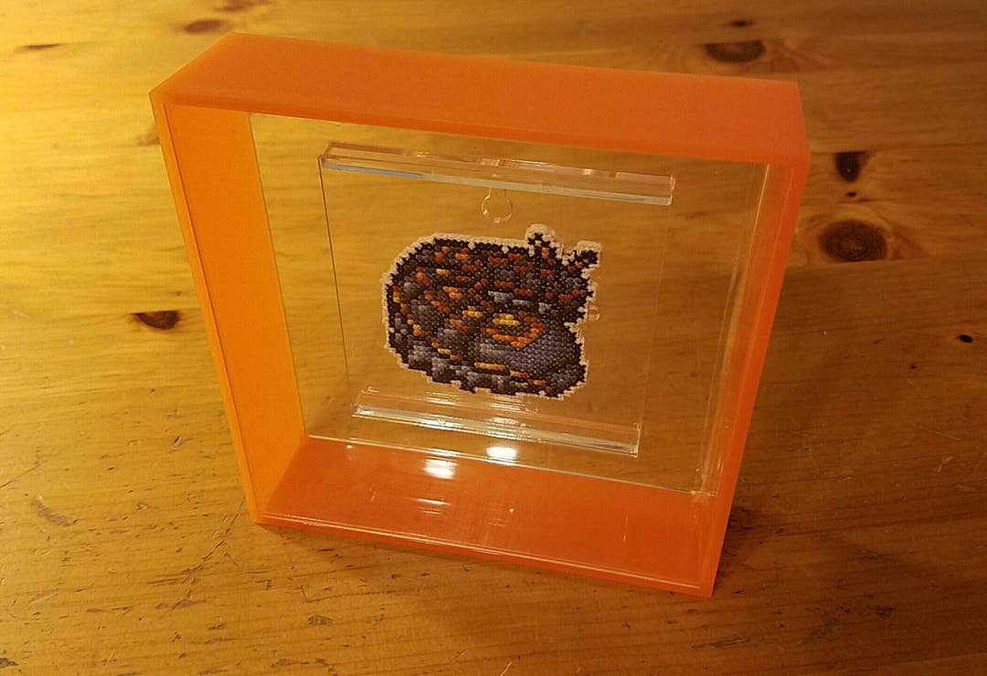 Final Fantasy 4 - Larva Cross-stitch Sprite - Framed - Retrogaming 16 ...