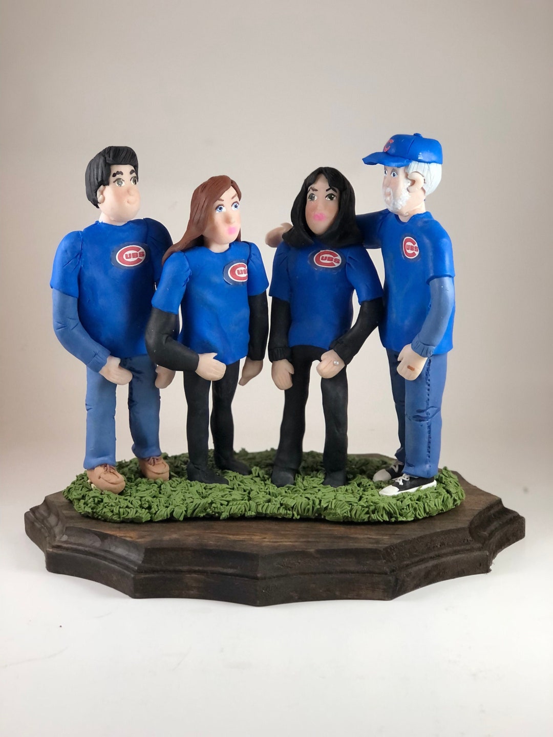 DEPOSIT ONLY Polymer Clay Family Christmas Gift. Family Figurine ...