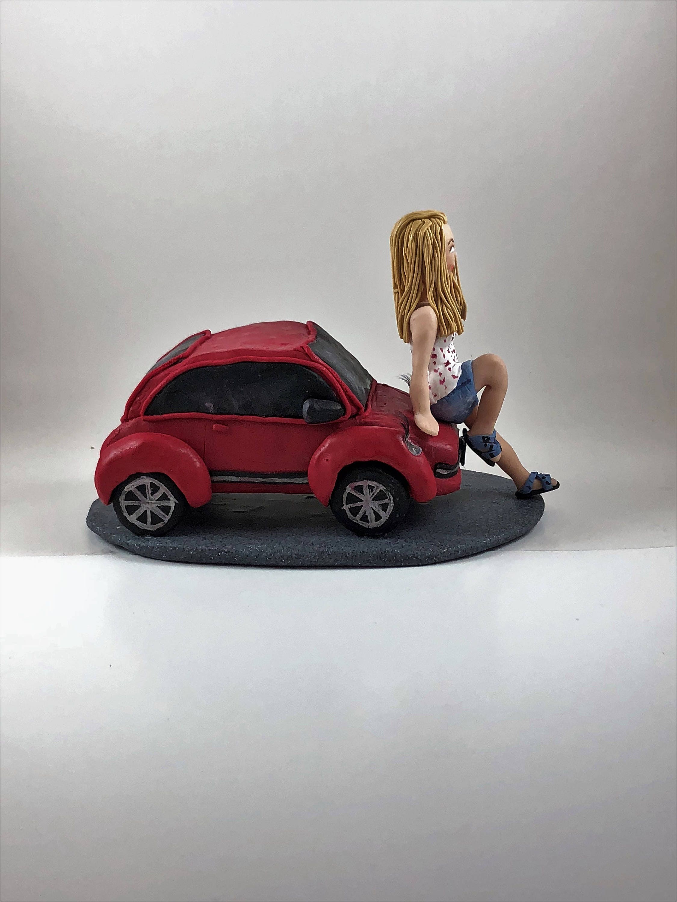 Custom Polymer Clay Figurine Cake Topper Female Figurine - Etsy