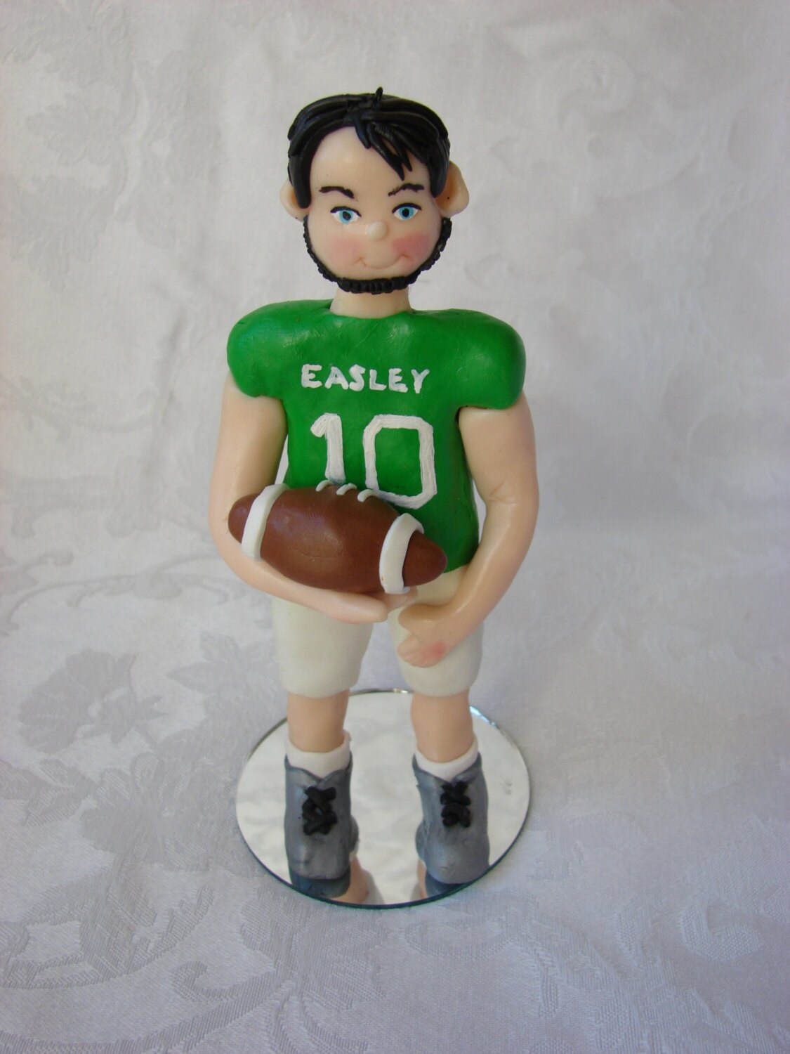 Sports Football Player Cake Topper Polymer Clay Figurine. A - Etsy