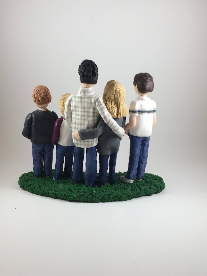 Custom Polymer Clay Family Figurine Handcrafted Art Family - Etsy