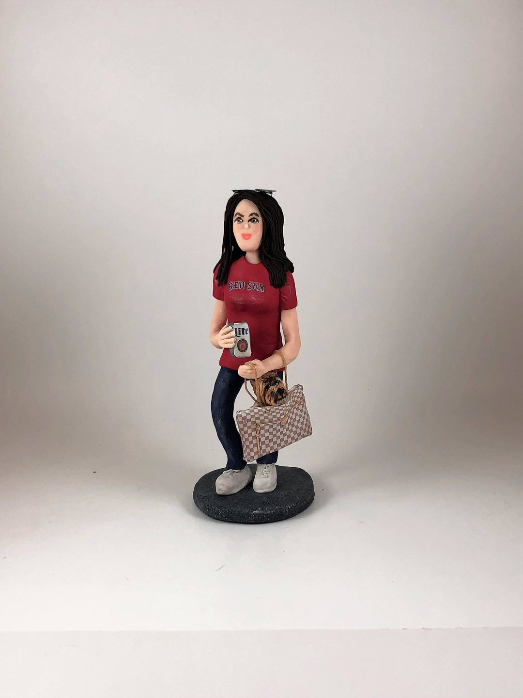 Custom Polymer Clay Figurine/cake Topper. A Handcrafted Art Sculpture ...