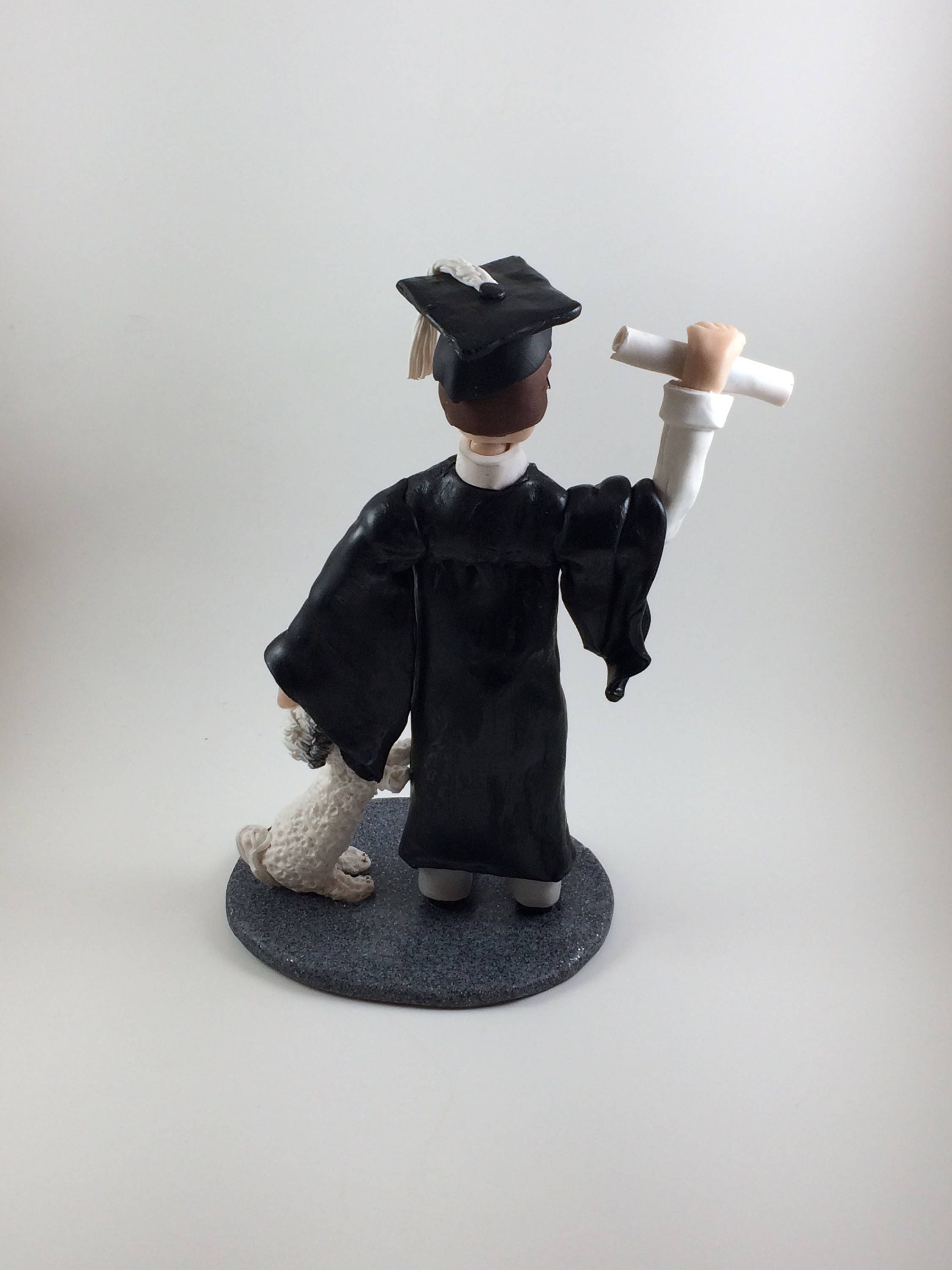 DEPOSIT ONLY Custom Polymer Clay Graduation Figurine Cake | Etsy