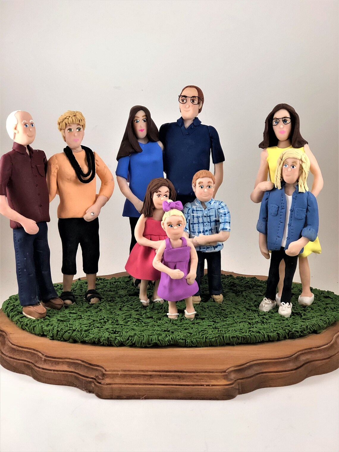 Custom Polymer Clay Family Figurine Family Keepsake | Etsy