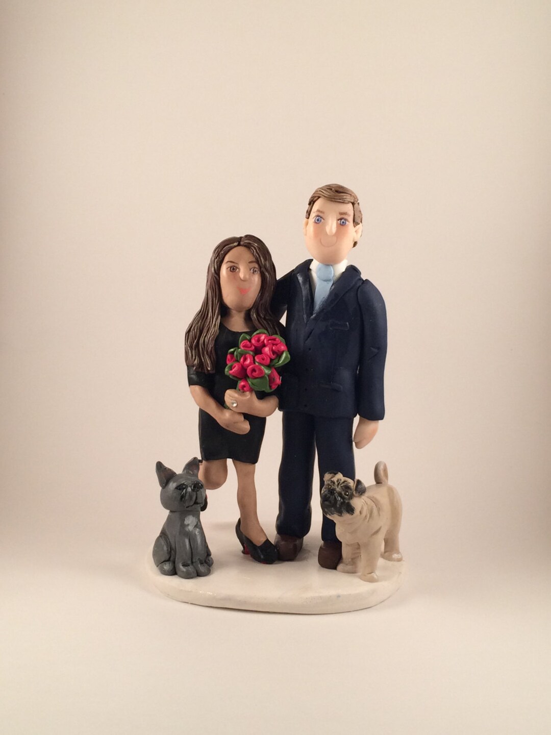 Custom Polymer Clay Couple Figurine Clay Couple Cake Topper - Etsy