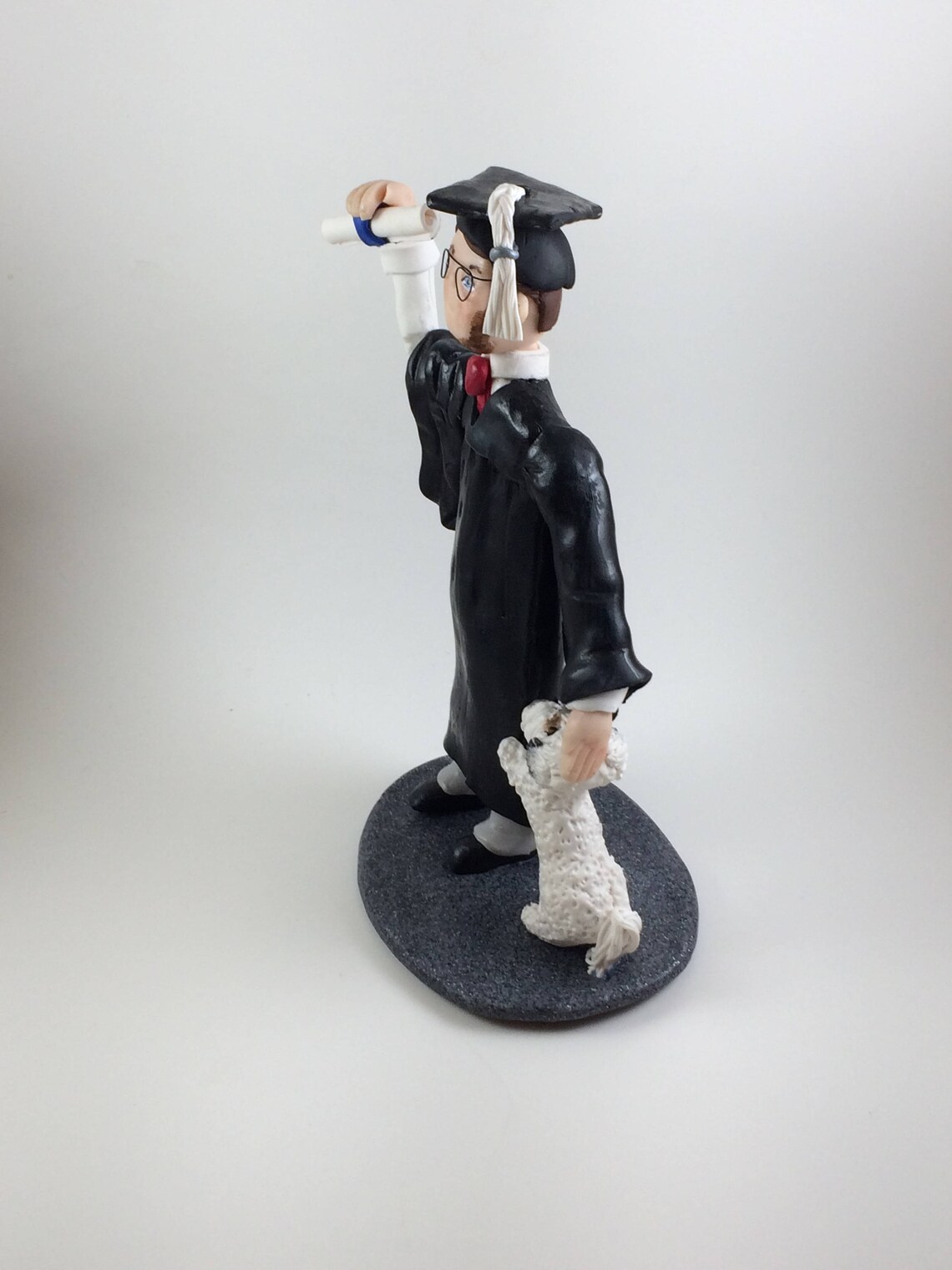 Buy DEPOSIT ONLY Custom Polymer Clay Graduation Figurine Cake Online in ...