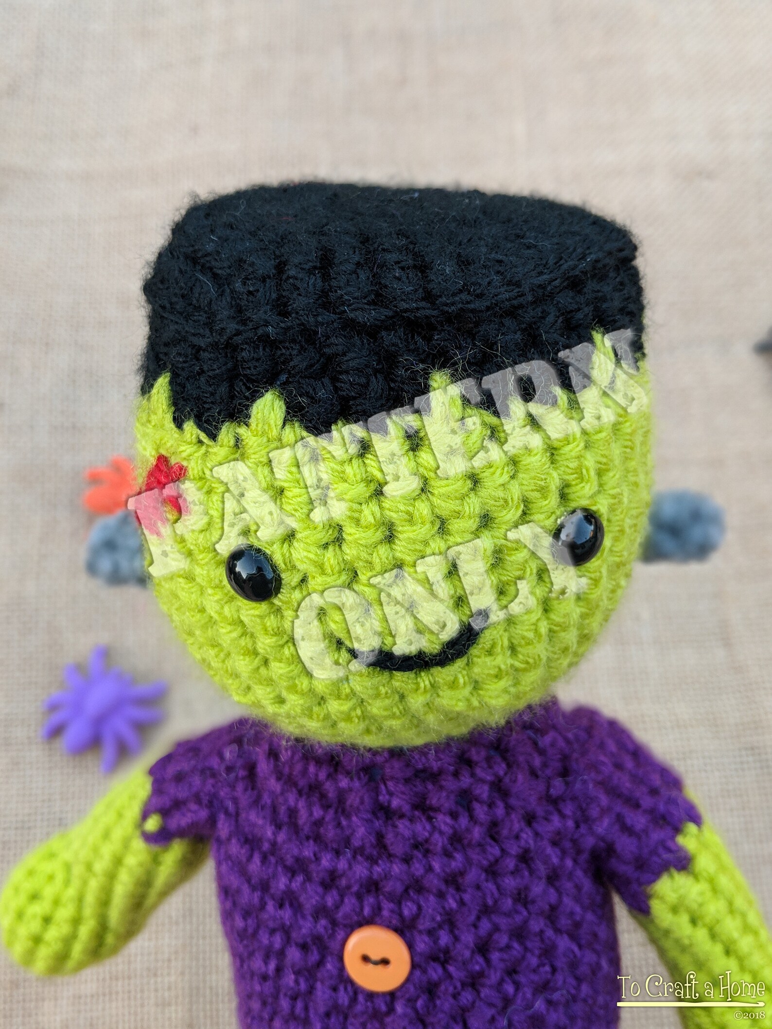 PDF File Crochet Pattern Frankie Frankenstein-pattern Only-crochet ...