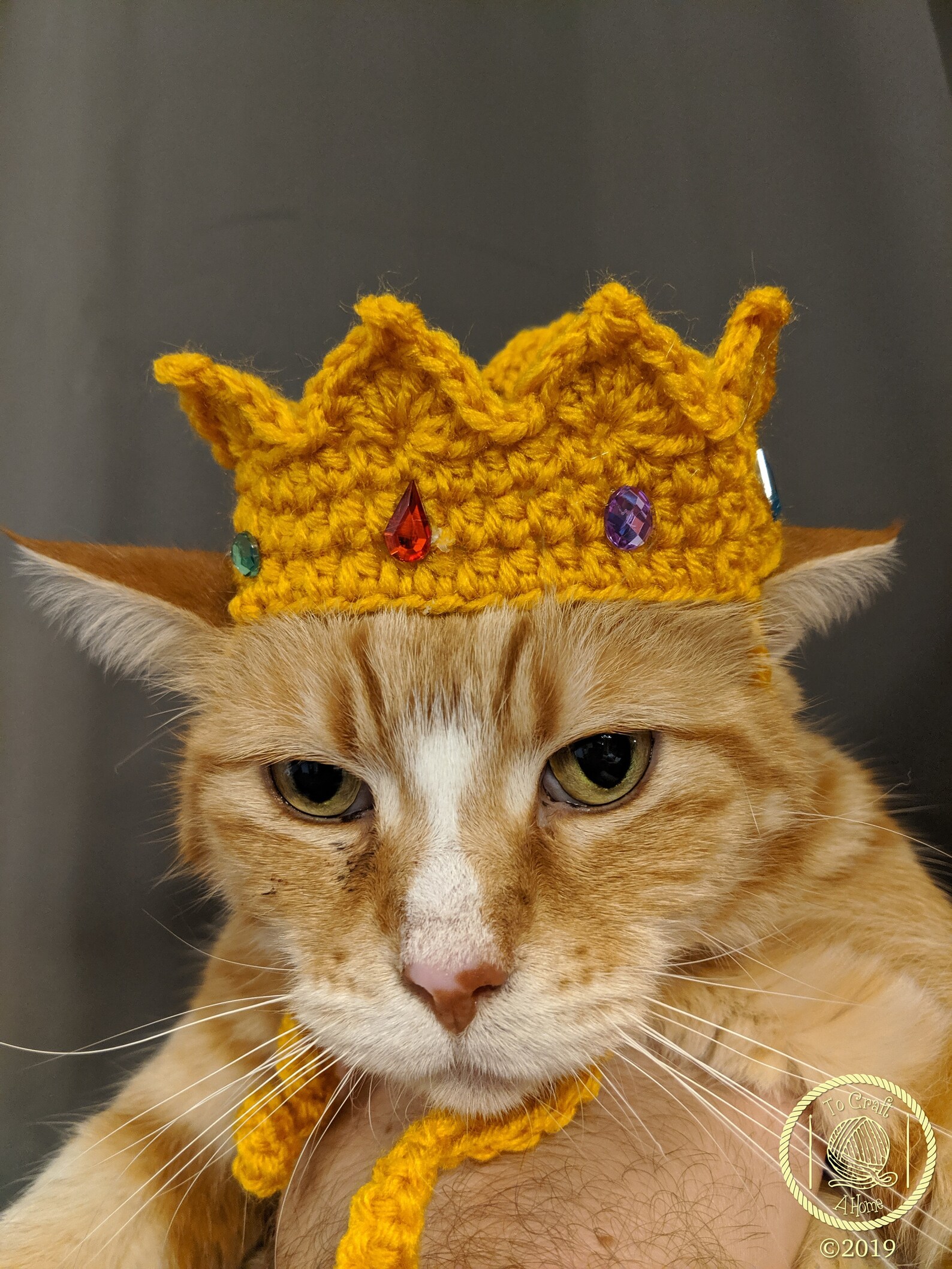 MADE TO ORDER Cat Crown-royal Cat-king Cat Crown-royal Cat - Etsy