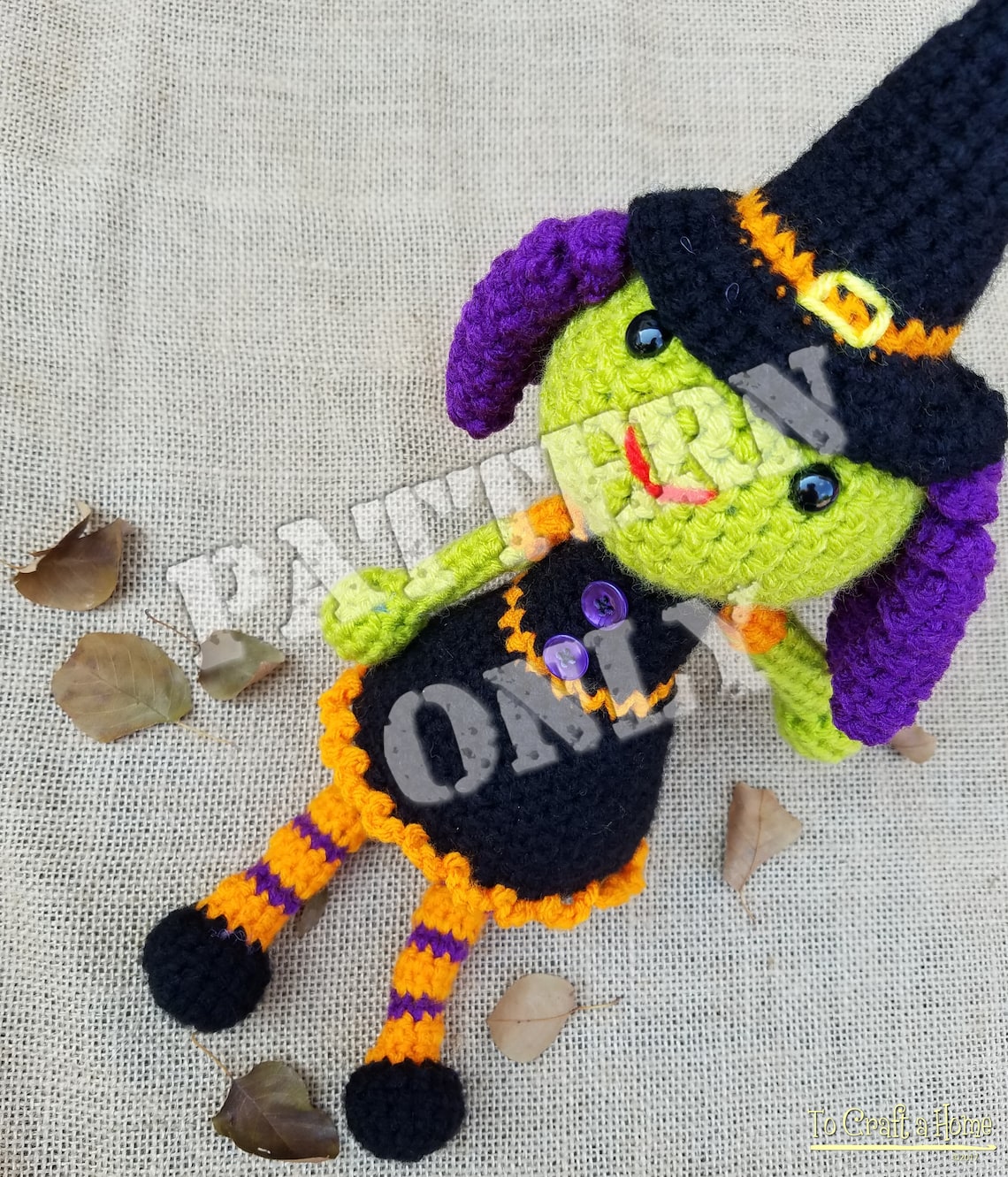 Witchy the Crochet Witch Crochet Pattern PDF File-crochet - Etsy
