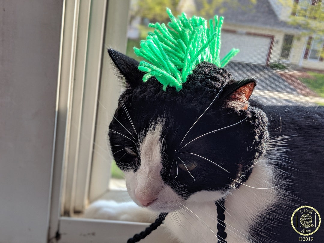 MADE TO ORDER Mohawk Cat Hat-cat Hats - Etsy