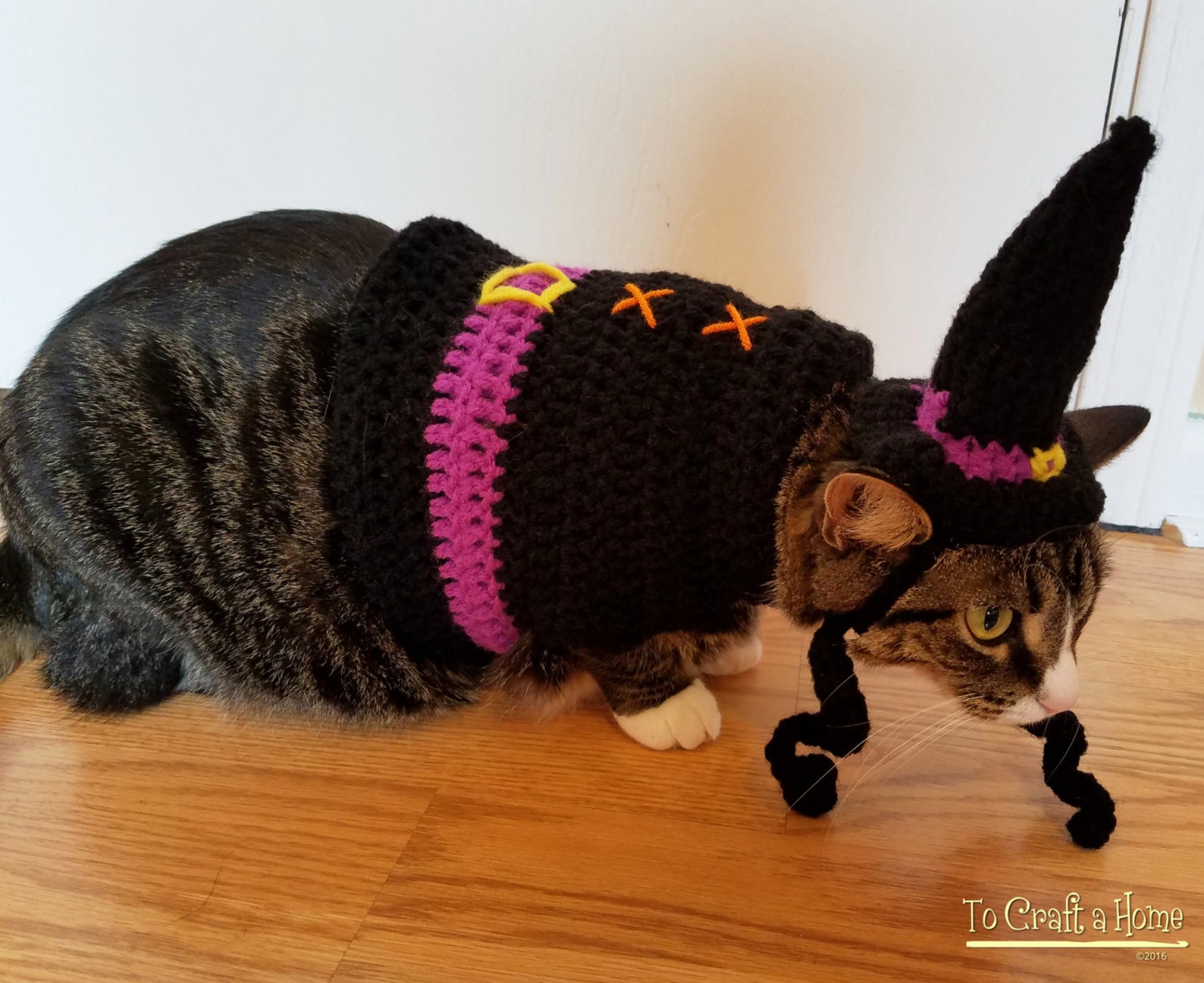 MADE TO ORDER Cat Witch Costume with or without hat Cat | Etsy