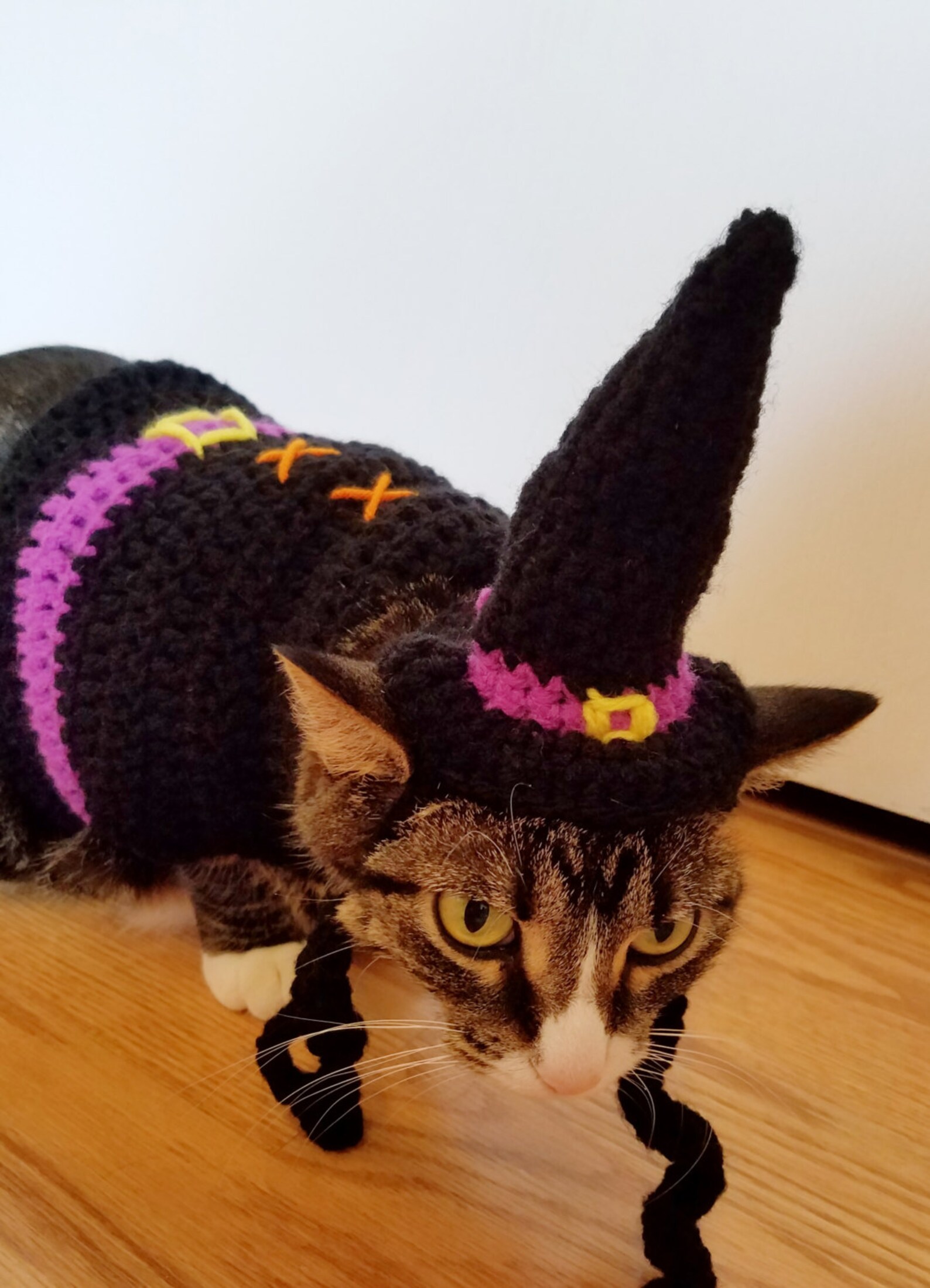 MADE TO ORDER Cat Witch Costume with or without hat Cat | Etsy