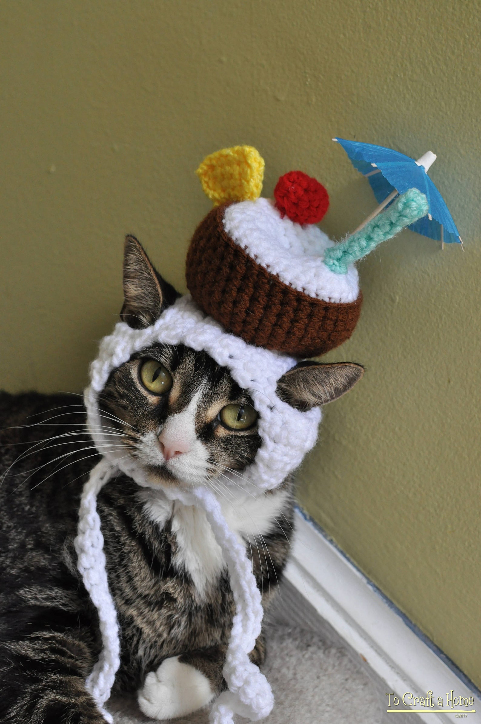 MADE TO ORDER Piña Colada Cat Hat Hats for Cats Costumes for - Etsy