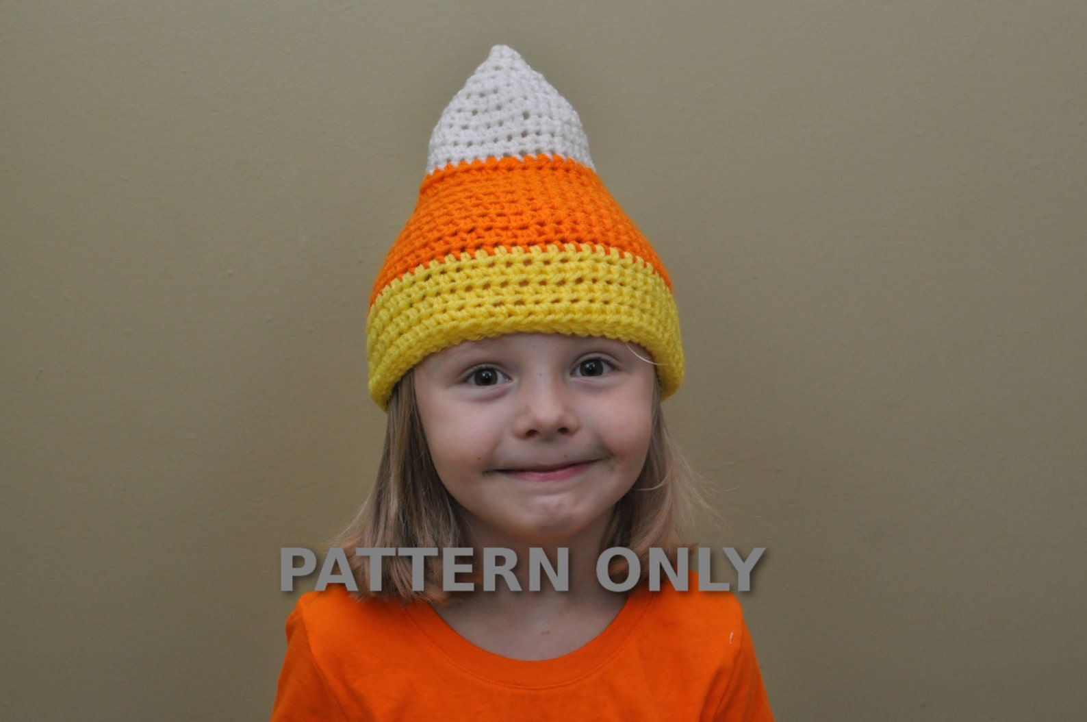 Candy Corn Hat Crochet PDF Pattern Halloween Crochet Pattern - Etsy