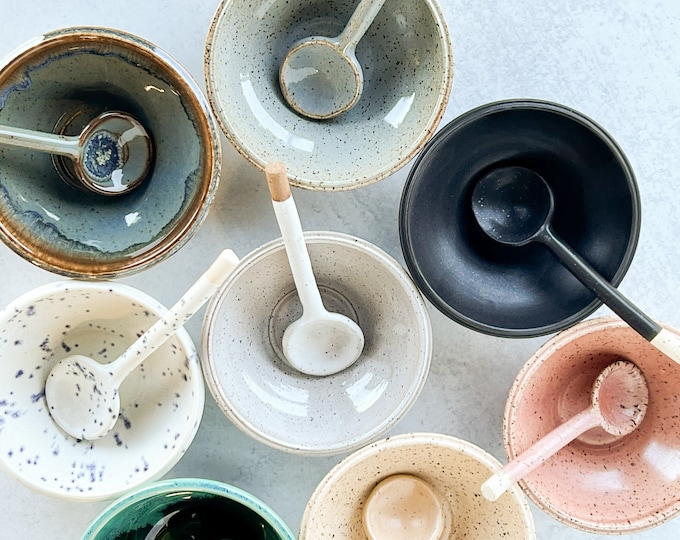 Small Ceramic Serving Bowl: Condiments, Dips (6 Fl Oz) - Etsy