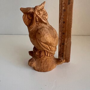 Vintage Carved Wood Great Horned Owl Rustic Cabin Decor - Etsy