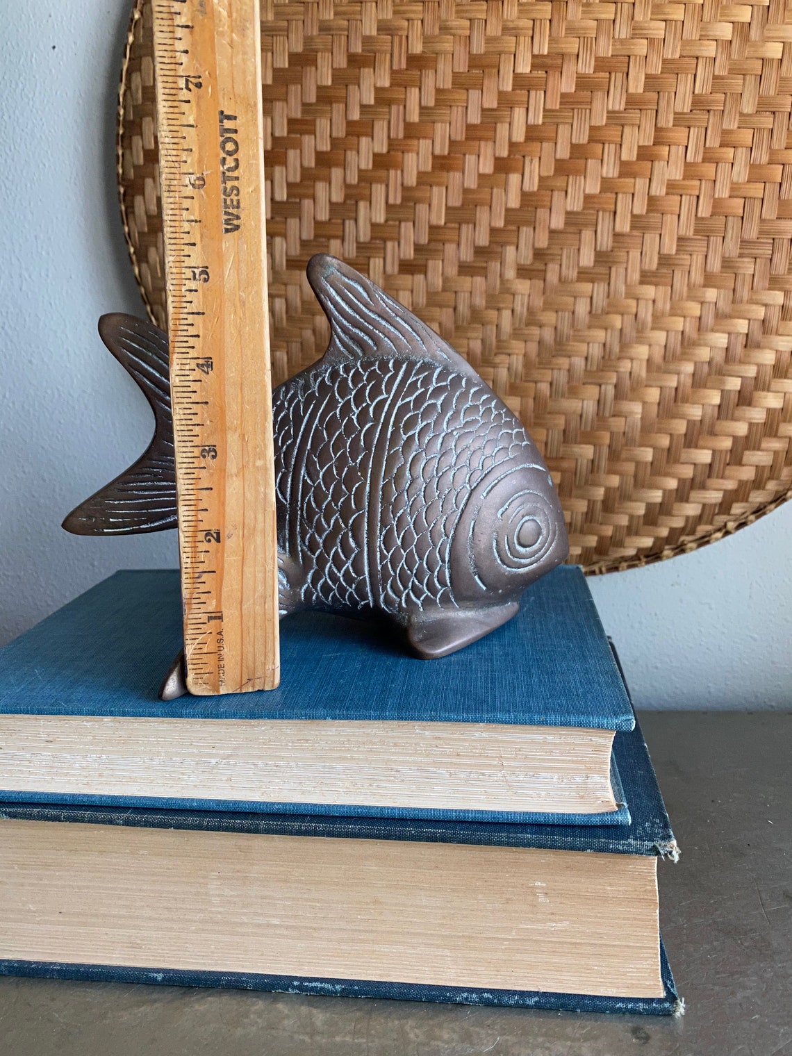 Vintage Brass Fish Figurine Large Goldfish - Etsy