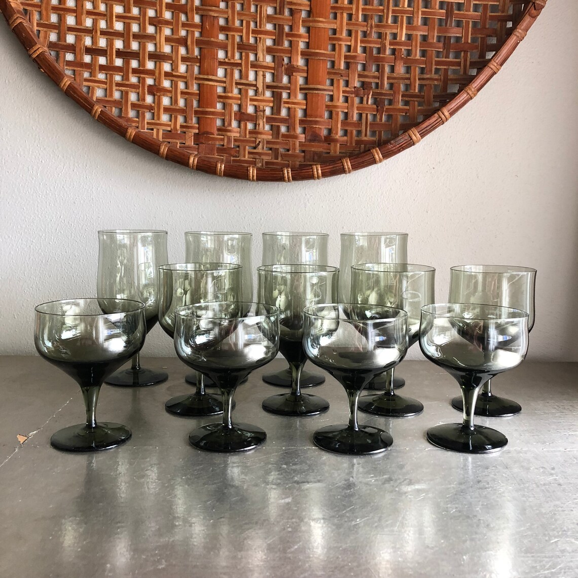 Vintage Crystal Stemware Ballet Pattern by Bryce Brothers Dusk - Etsy