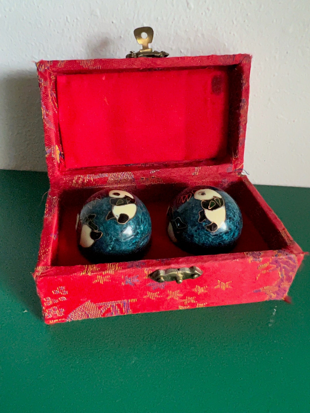 Vintage Chinese Healthy Ball Baoding Iron Ball Pair Chime - Etsy