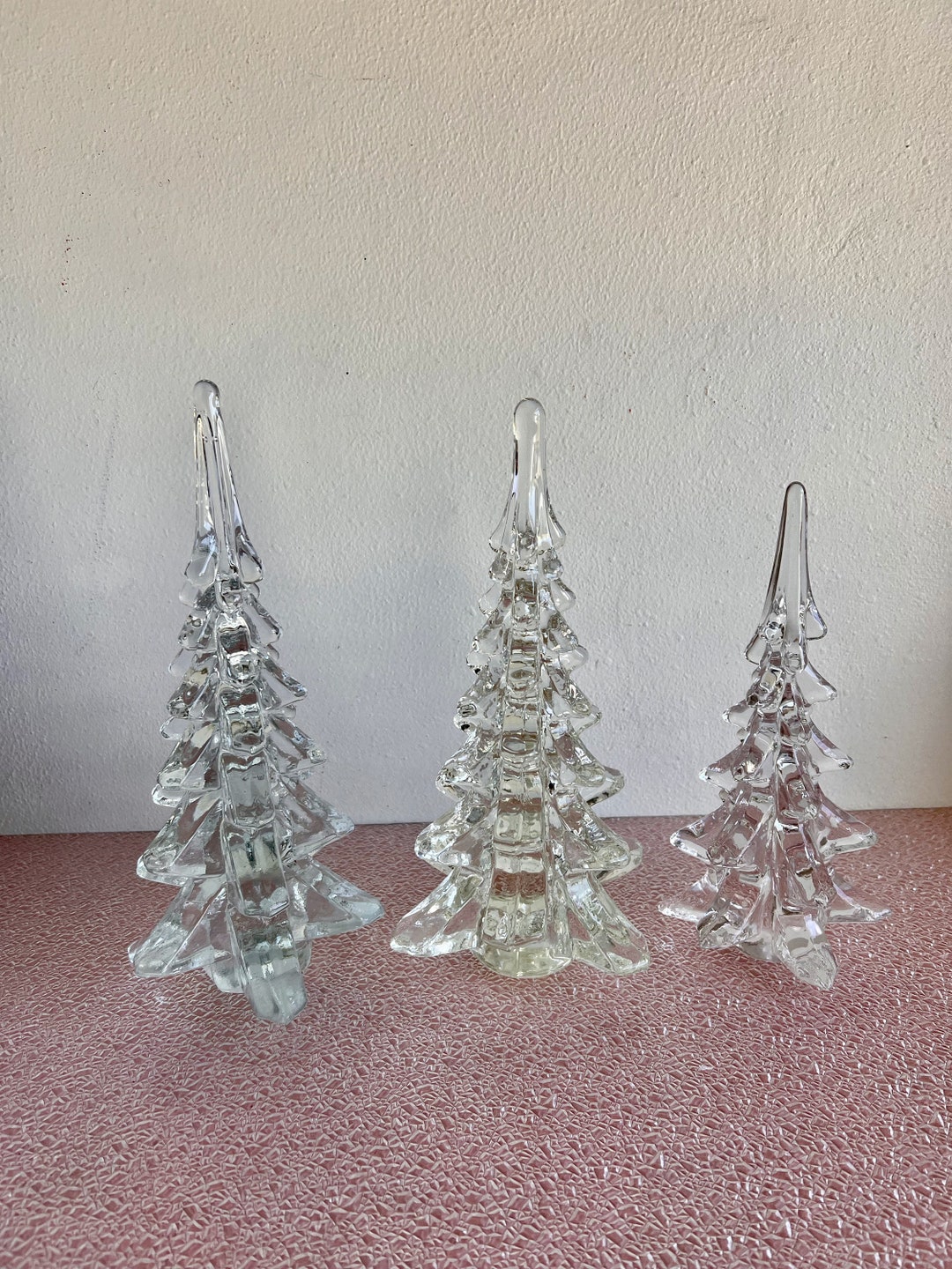 Vintage Solid Glass Christmas Tree 3 Available - Etsy