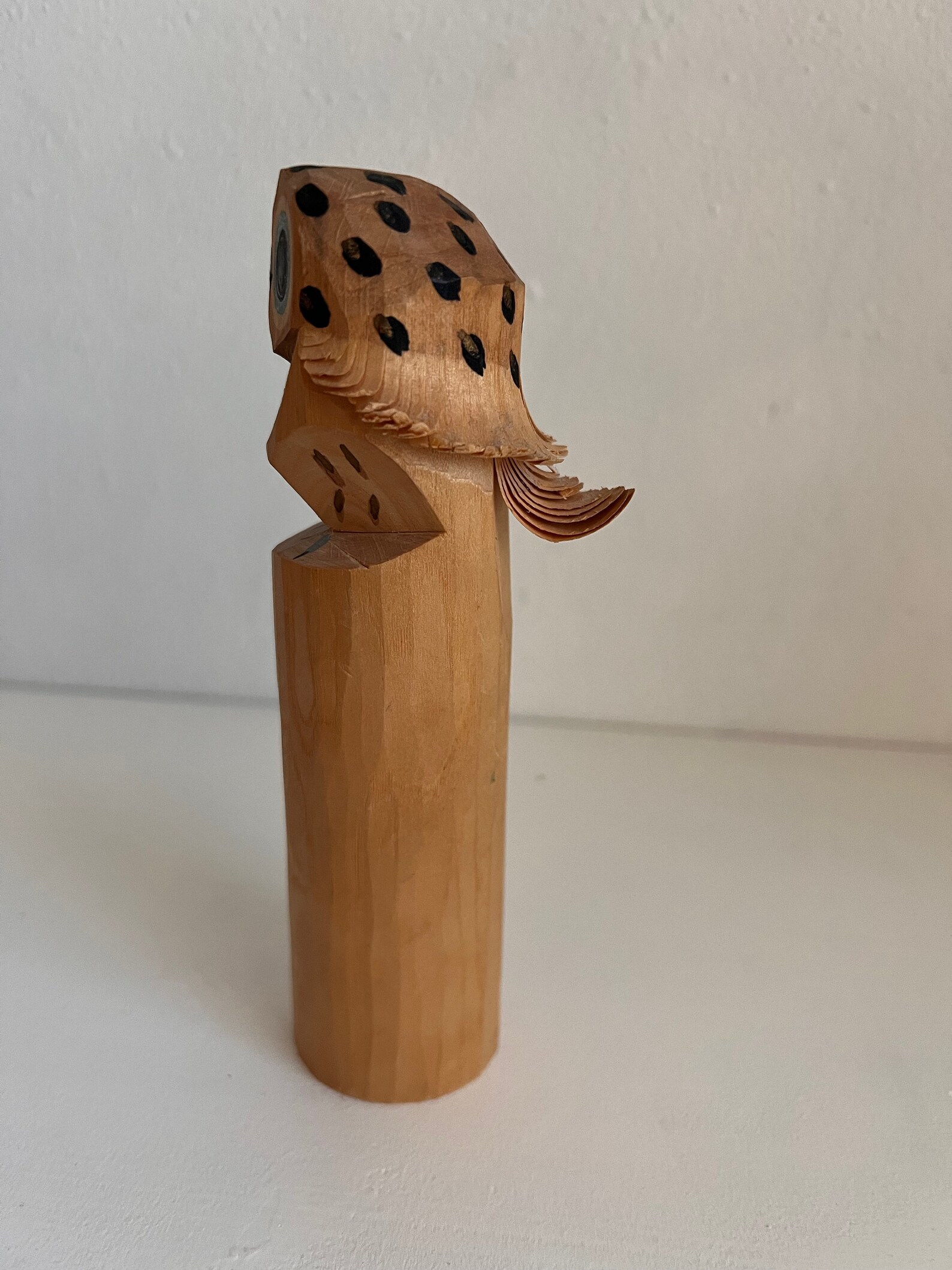 Vintage Carved Wood Owl Ittobori Figurine Made in Japan - Etsy