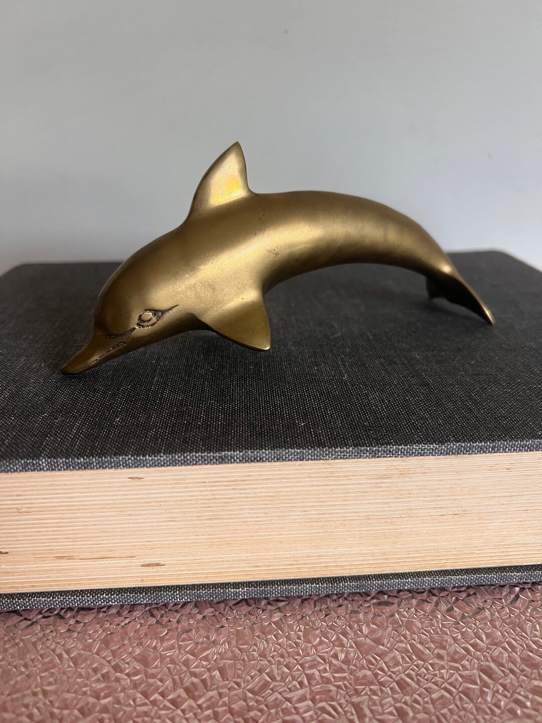 Vintage Brass Dolphin Figurine Coastal Beach Decor - Etsy