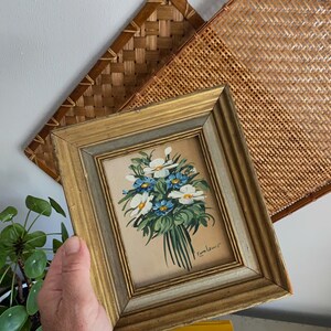 Vintage Signed Edna Lewis Flower Bouquet Oil Painting 2 Available - Etsy