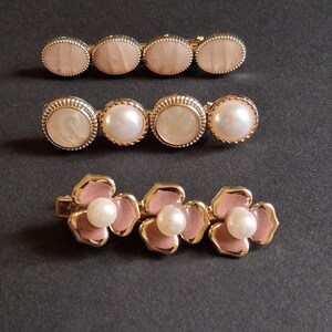 Salmon Pink Hair Set/ Salmon Pink Hair Accessories/pink Lover Hair ...