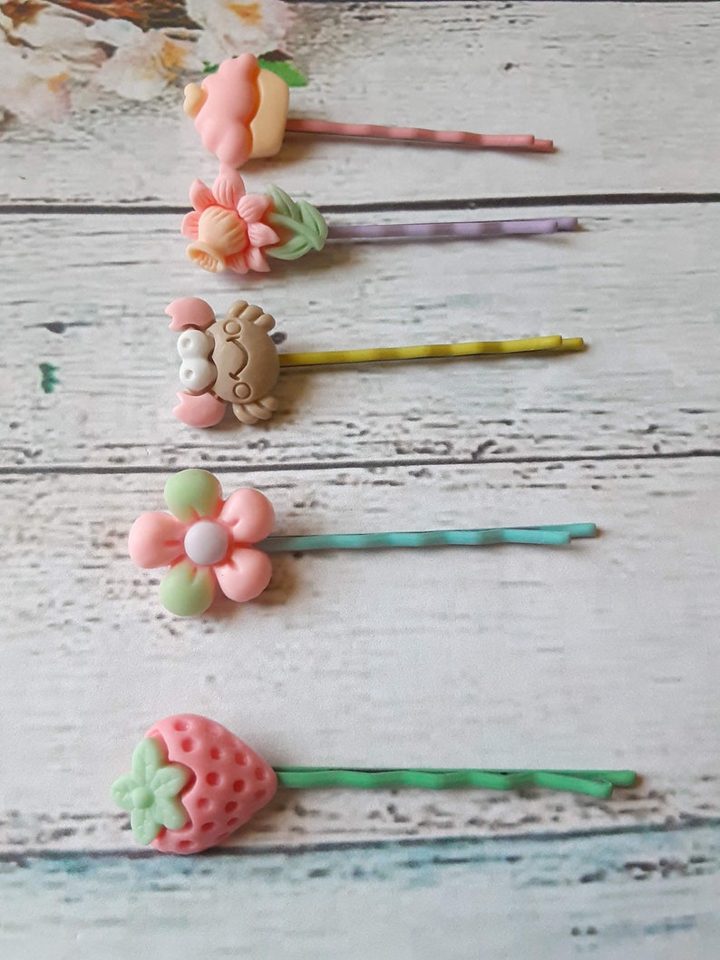 Kawaii Bobby Pins 2, Bobby Pins Set, Bobby Pins for Girls, Gift for Her ...