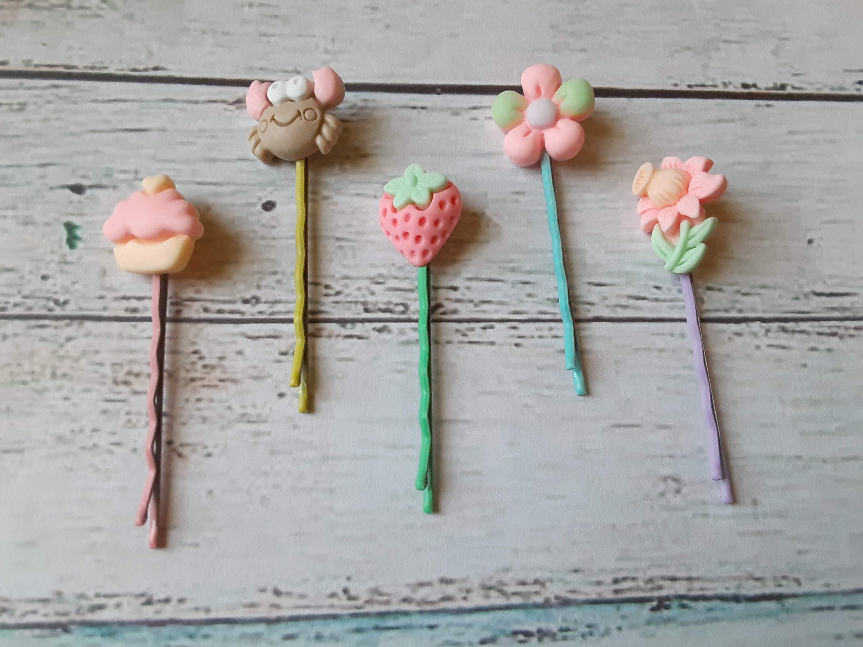 Kawaii Bobby Pins 2, Bobby Pins Set, Bobby Pins for Girls, Gift for Her ...