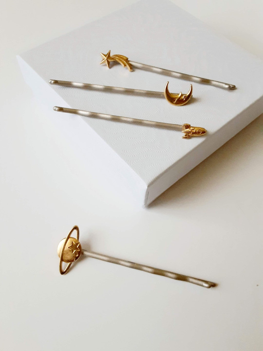 Silver or Golden Celestial Bobby Pins Set of 4 Limited Edition ...