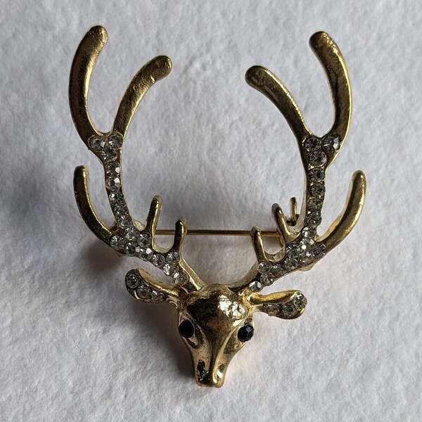 Rhinestone Antler - Etsy