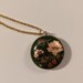 Vintage Puffy Poppy Cloisonné Unique Flower Oversized Flowers Pendant ...