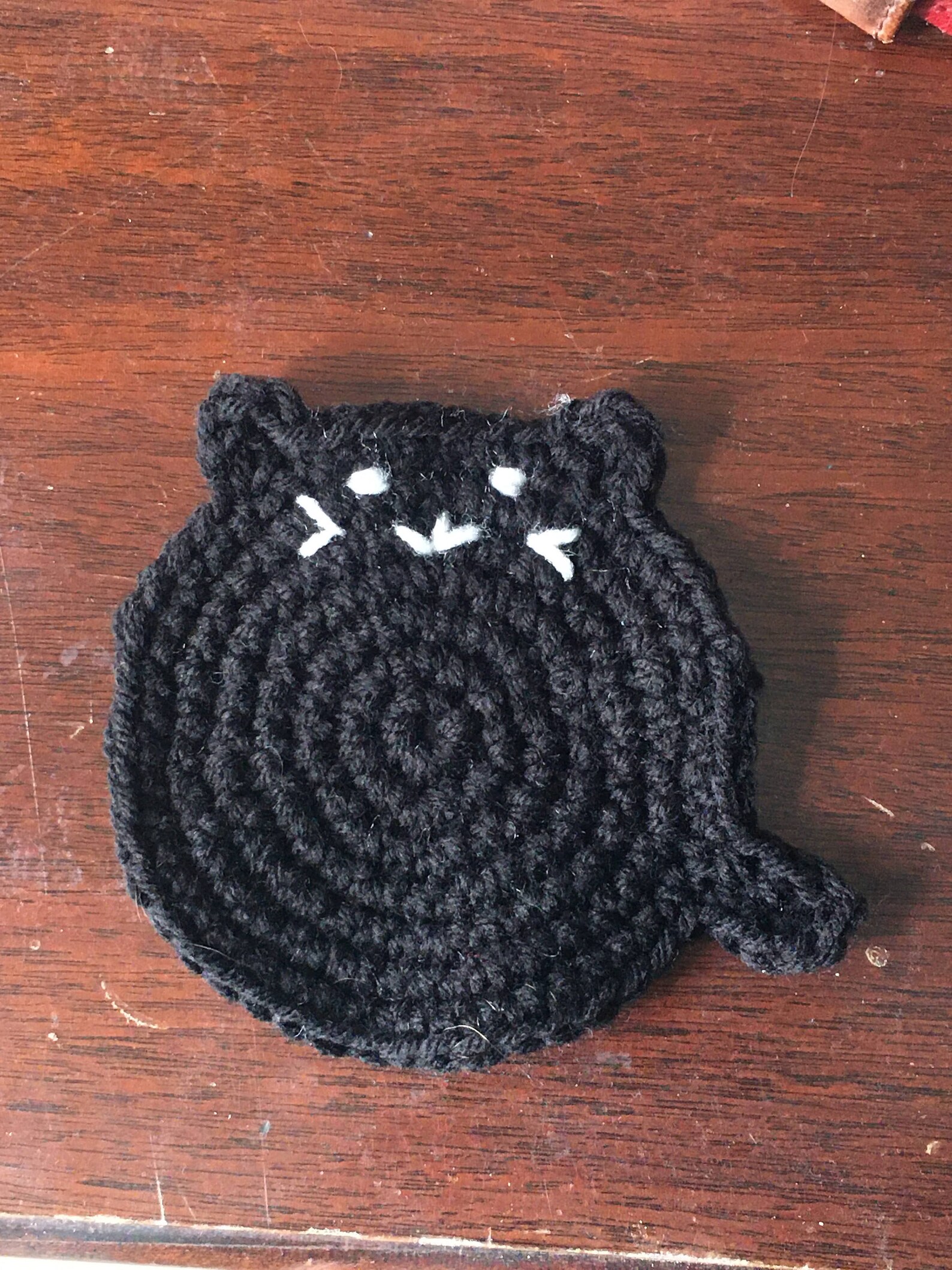 Cute Kitty Coaster Easy Crochet Pattern - Etsy
