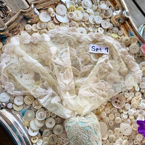 Fancy Aqua Blue Embroidered Fabric Carrots With Vintage Tulle Lace ...